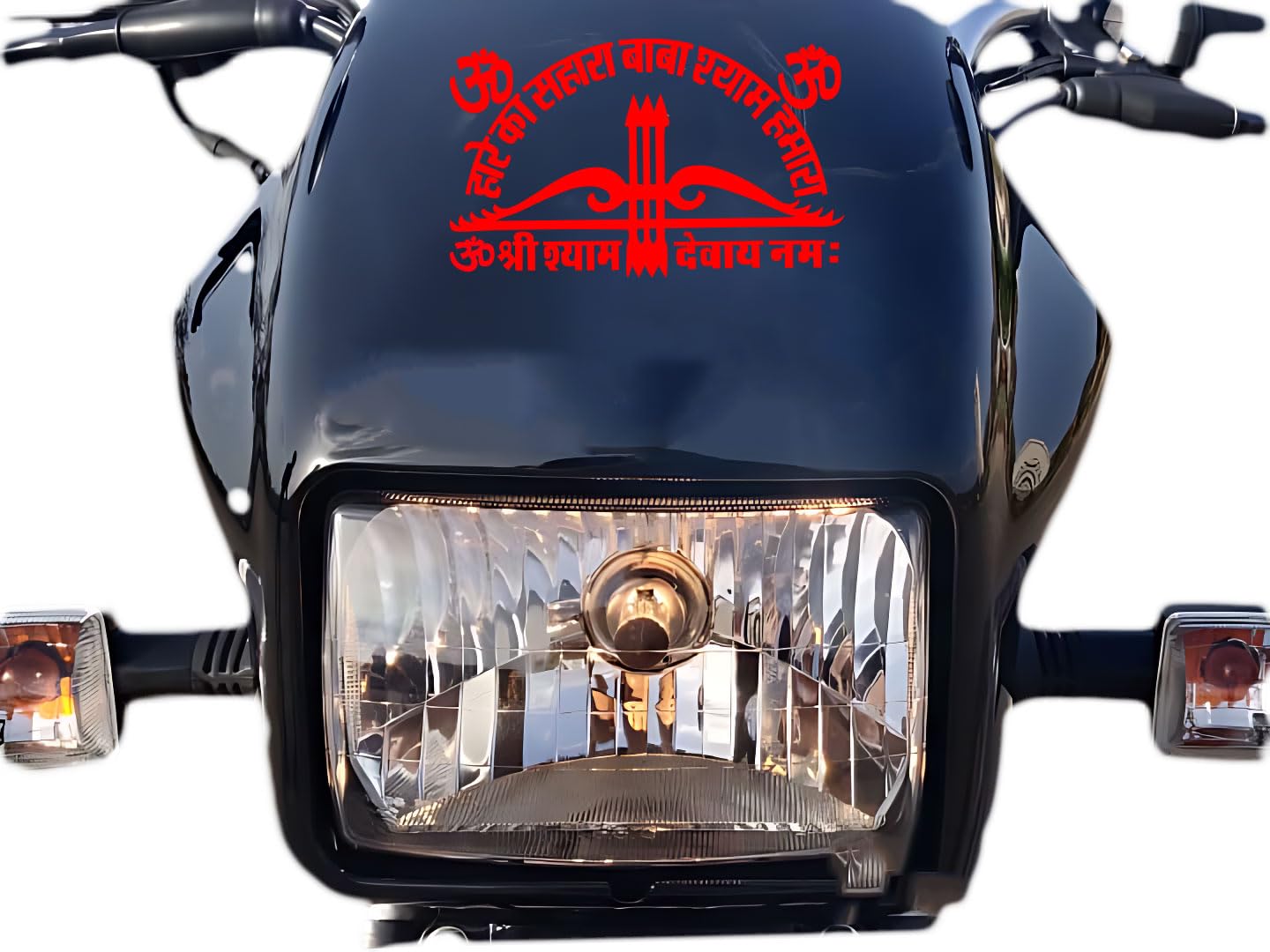 Akshar Arts Bhuwana Red Khatu Shyam ji Sticker for Bike, Laptop & Door ...