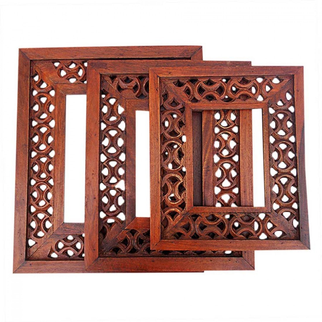 Wooden Jaisalmeri Jharokha Frame - Set Of Three – UdrCrafts.com